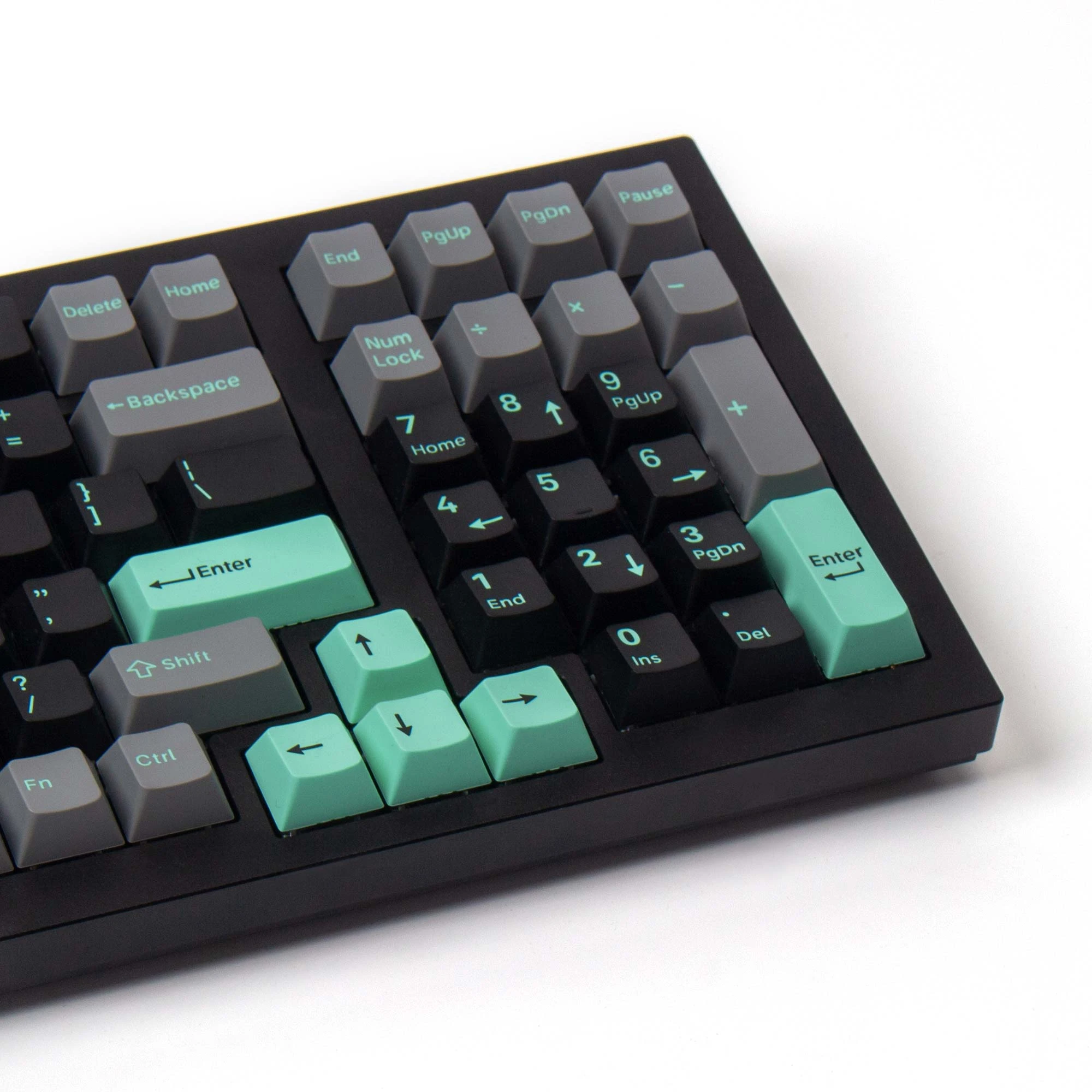 Keychron Grey Hacker Mint Keycap Set (ANSI) | CandyKeys