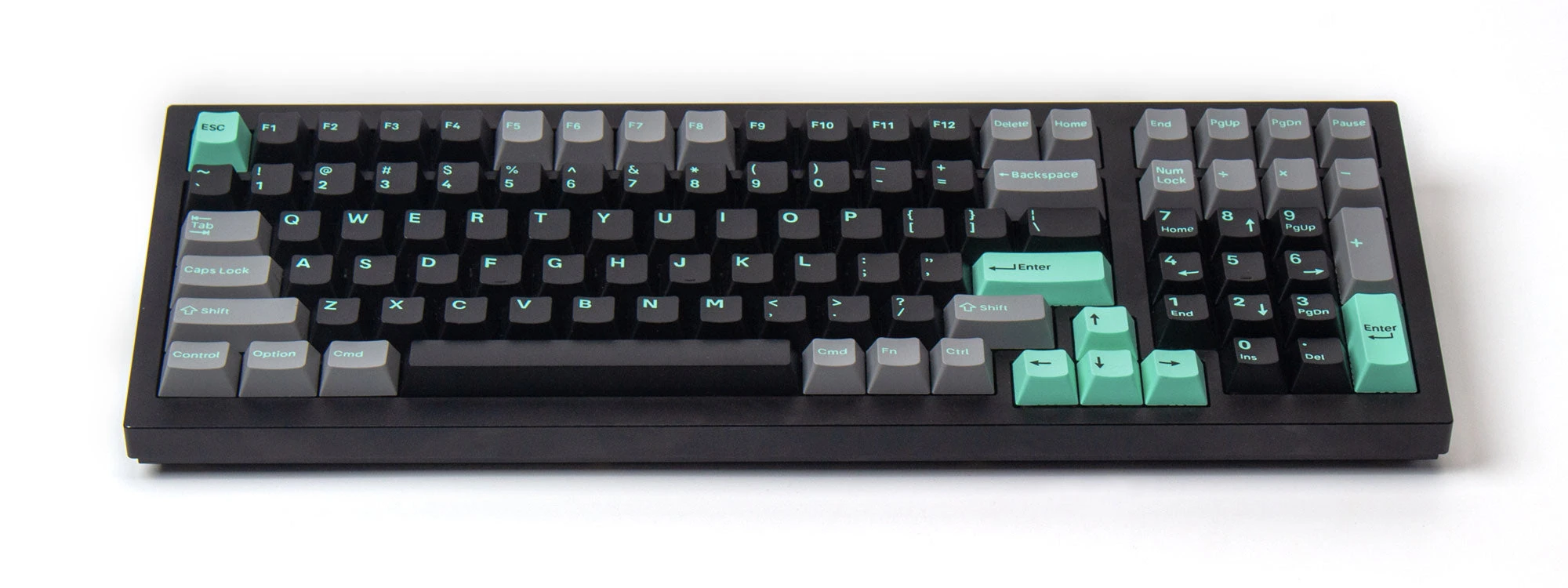 Keychron Grey Hacker Mint Keycap Set (ANSI) | CandyKeys