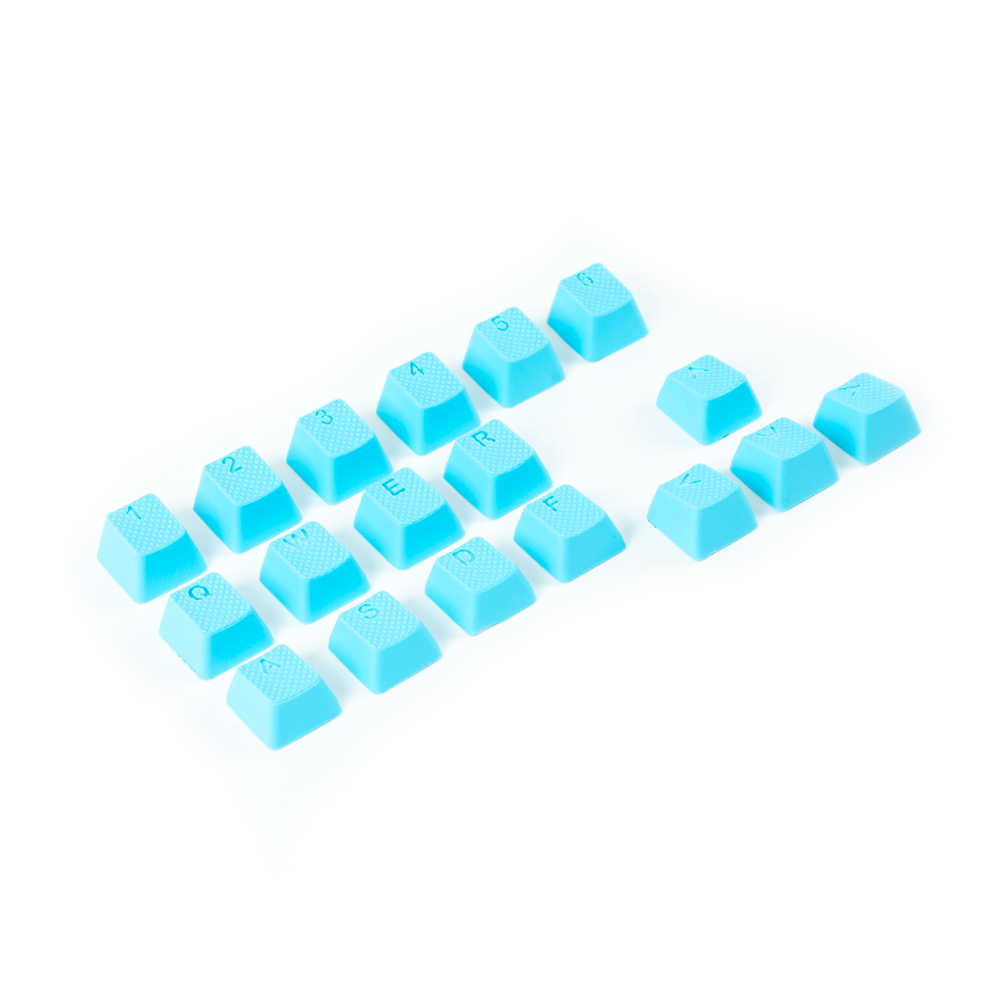 Tai-Hao Blue Rubber Keycaps | CandyKeys
