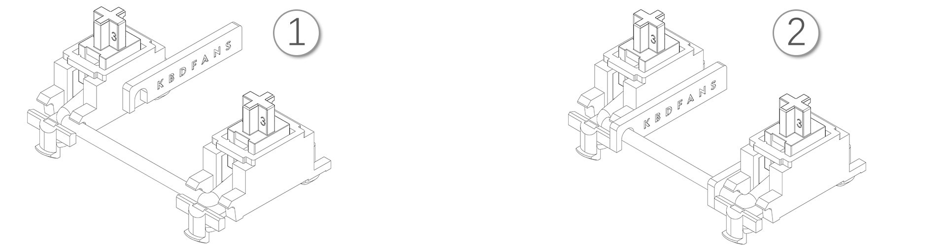 PCB Mount Stabilizer Support | CandyKeys