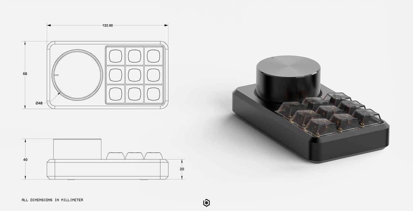 Binepad BNK9 Macropad | CandyKeys