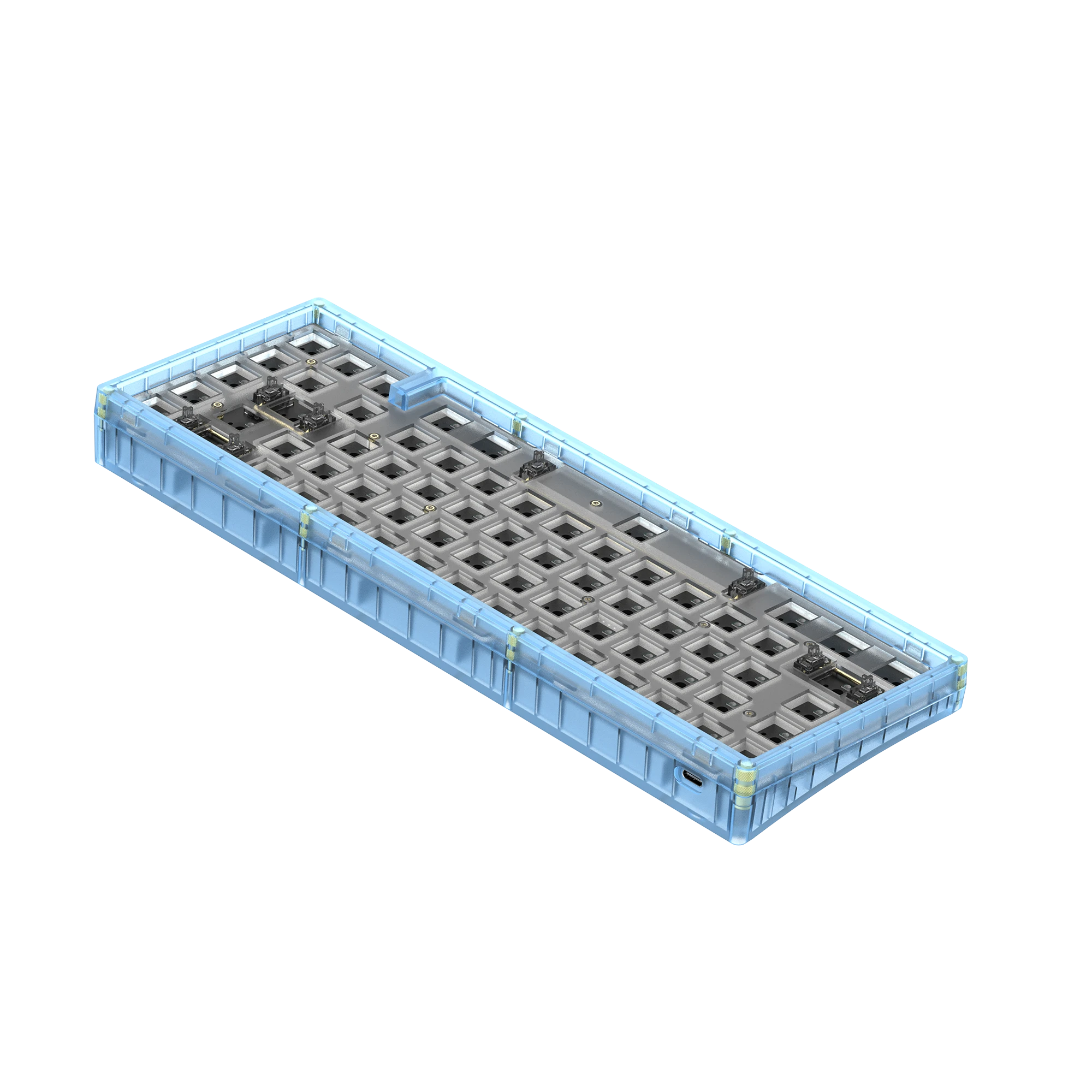 Translucent Blue Keyboard / Wired | CandyKeys