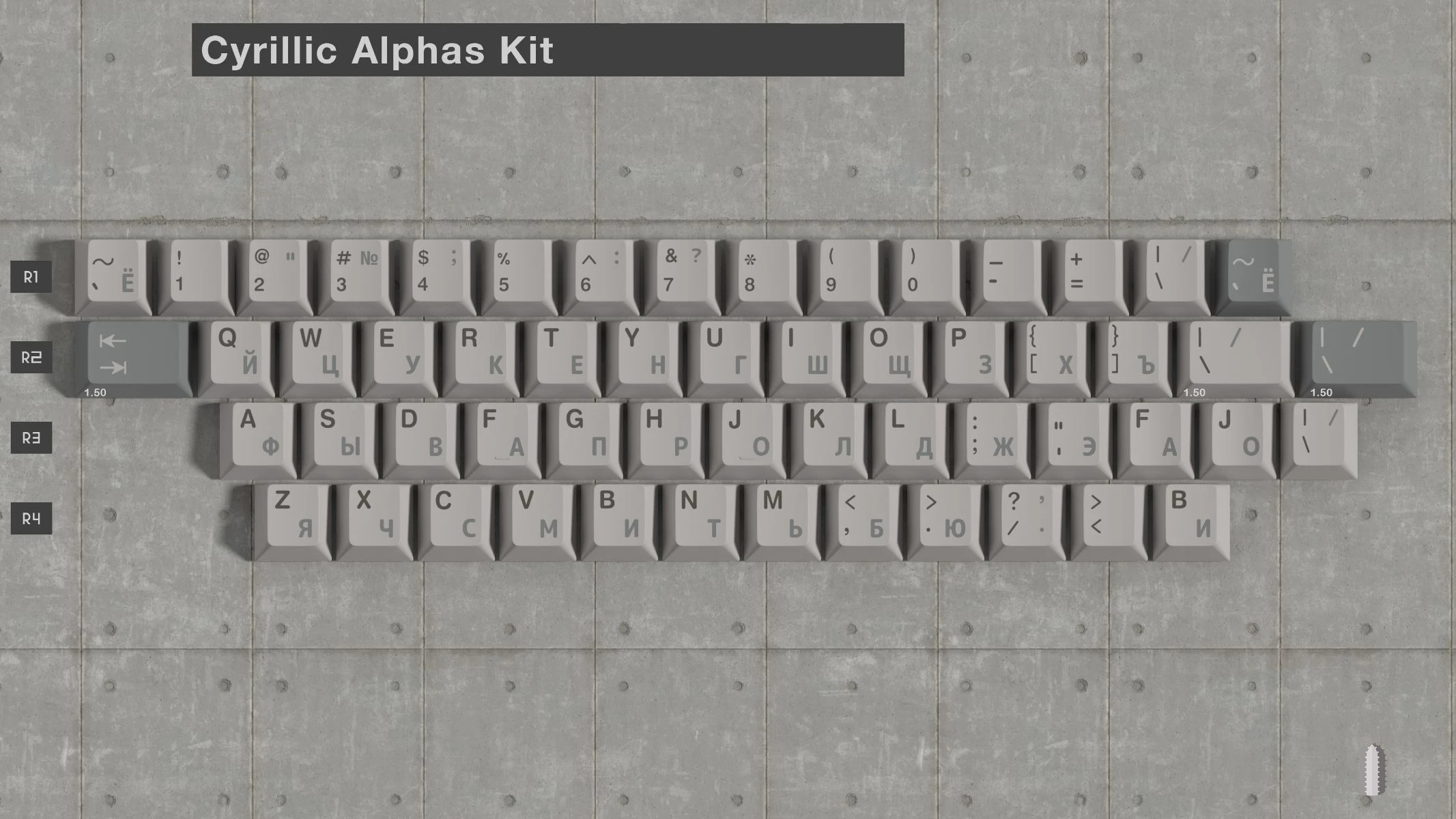 Cyrillic Alpha Kit | CandyKeys