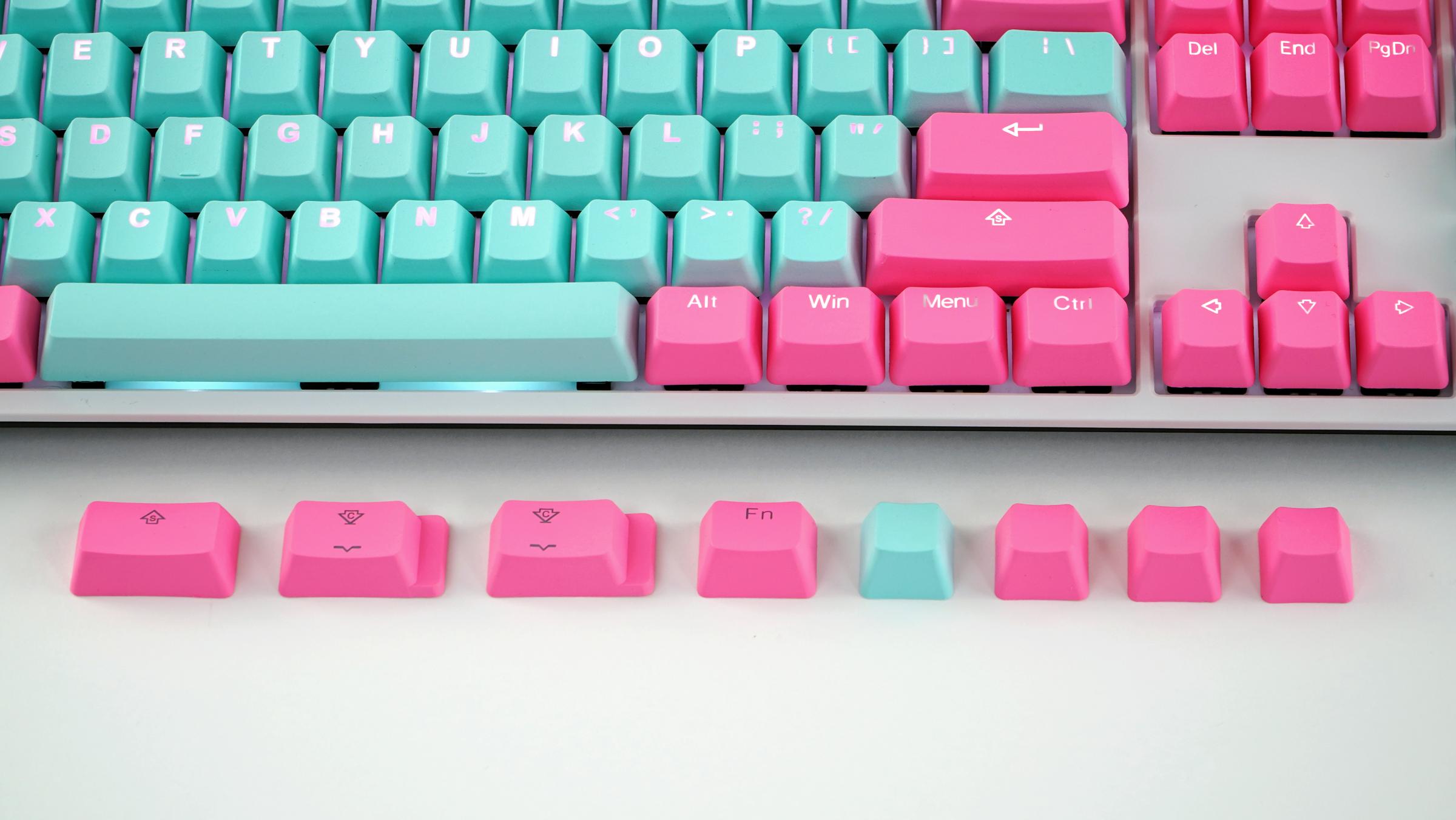 Tai-Hao Miami Translucent Keycap Set (ANSI) | CandyKeys