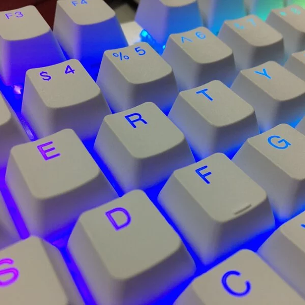 Tai-Hao White Keycap Set (ANSI) | CandyKeys