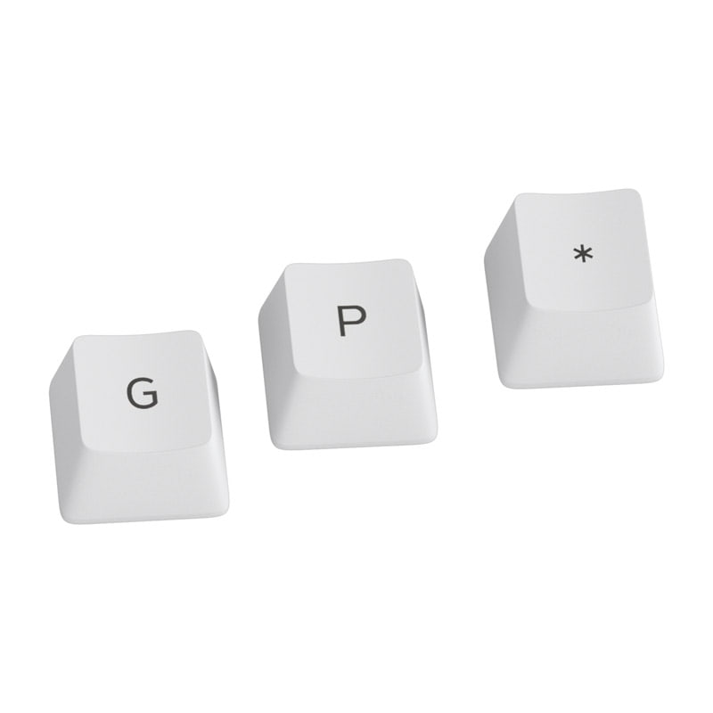 GPBT Arctic White Keycaps (ANSI) | CandyKeys