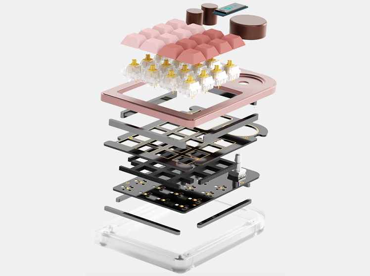 Megalodon DOIO Triple Knob Macropad | CandyKeys