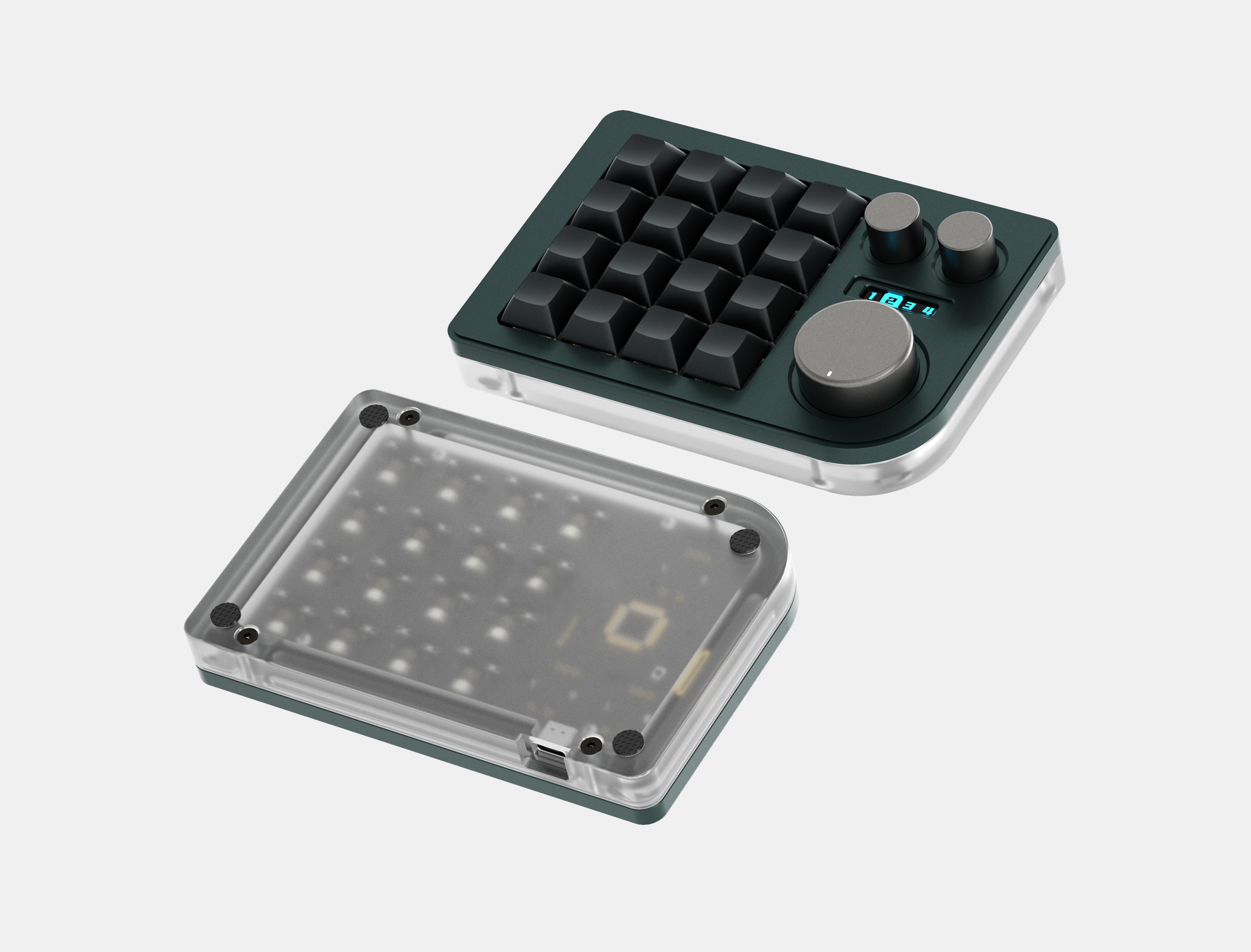 Megalodon DOIO Triple Knob Macropad | CandyKeys