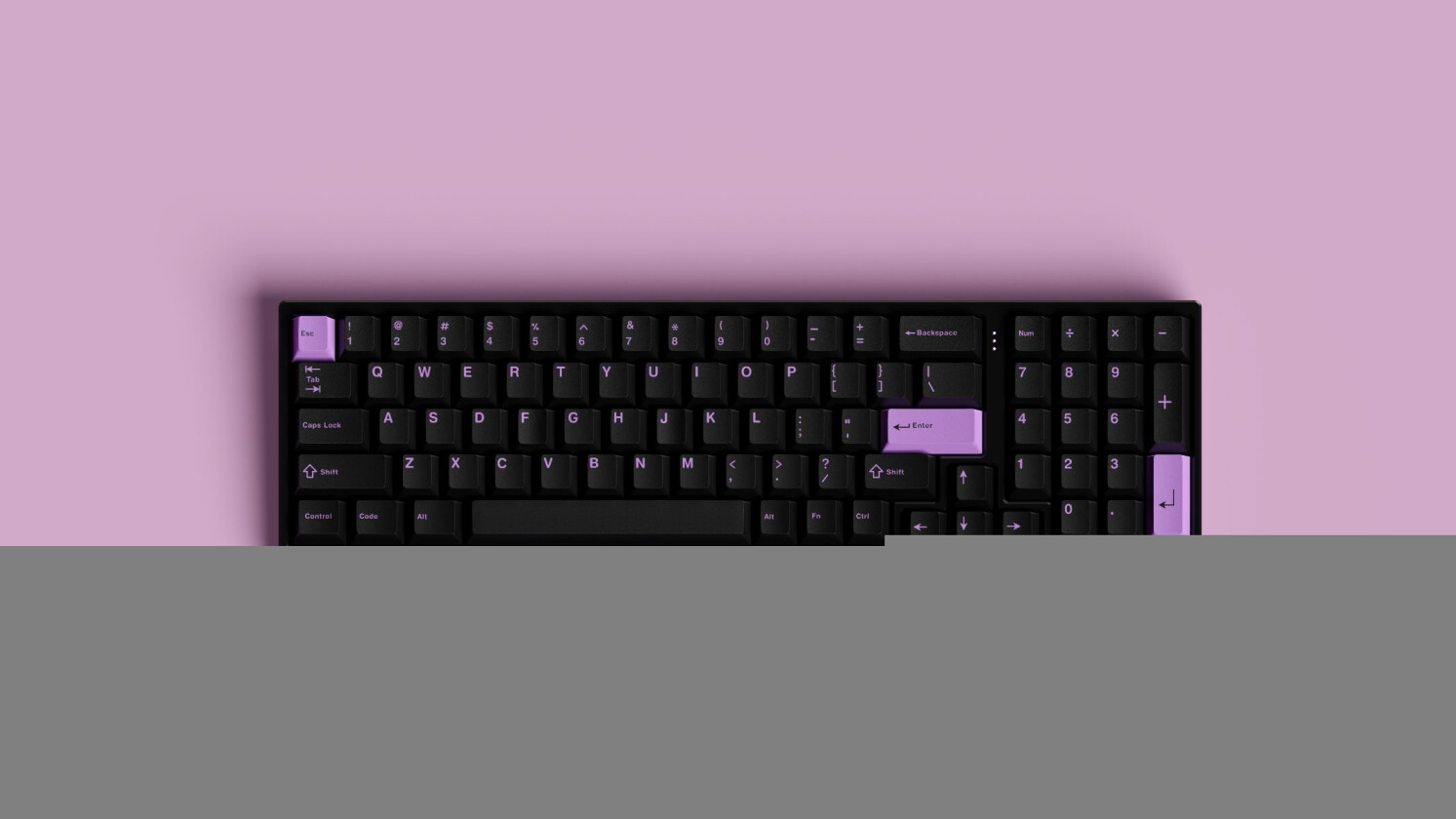 GMK Lilac on Black | CandyKeys