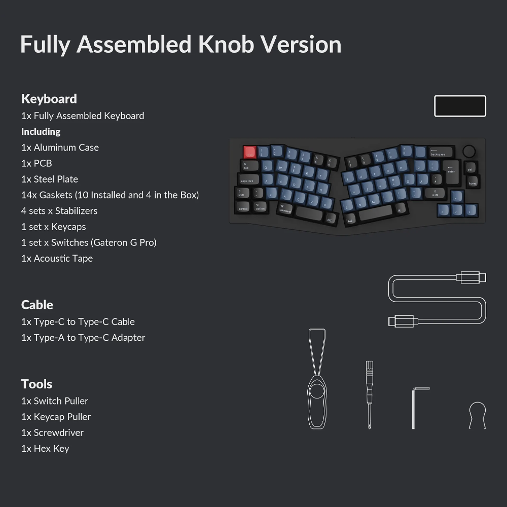 Keychron Q8 Fully-Assembled Knob (ISO DE) | CandyKeys